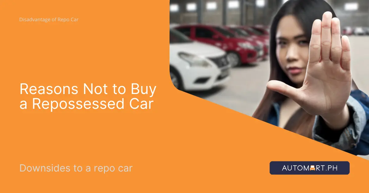 Reasons Not to Buy a Repossessed Car