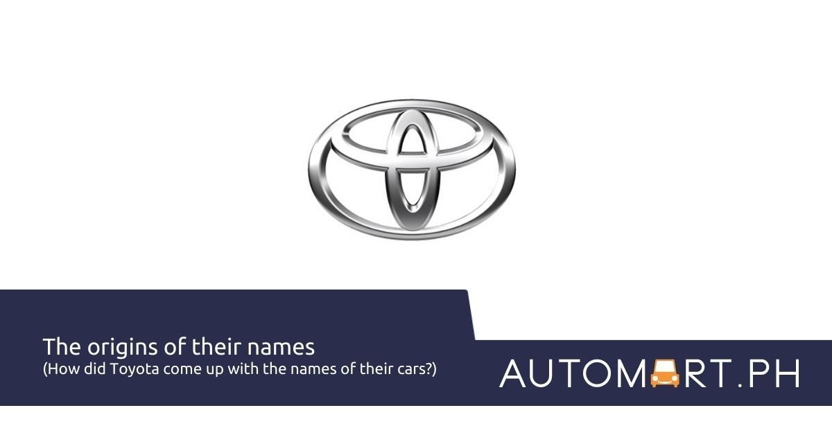 How did Toyota come up with the names of their cars
