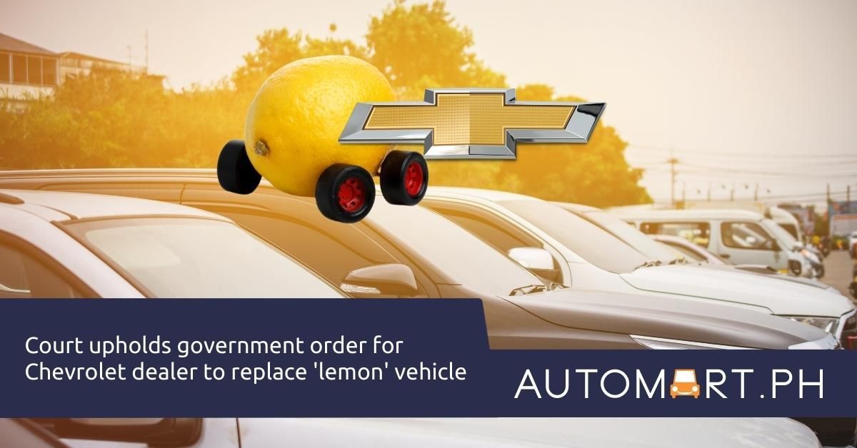 Court upholds government order for Chevrolet dealer to replace ‘lemon ...