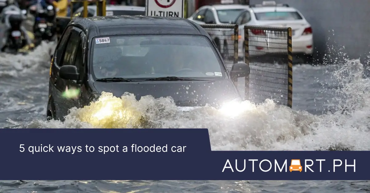 5 quick ways to spot a flooded car
